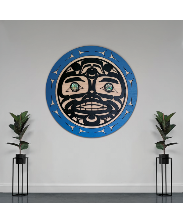 8" New Moon Blue Ring by Raven Wolden - Stó∶lō Gift Shop