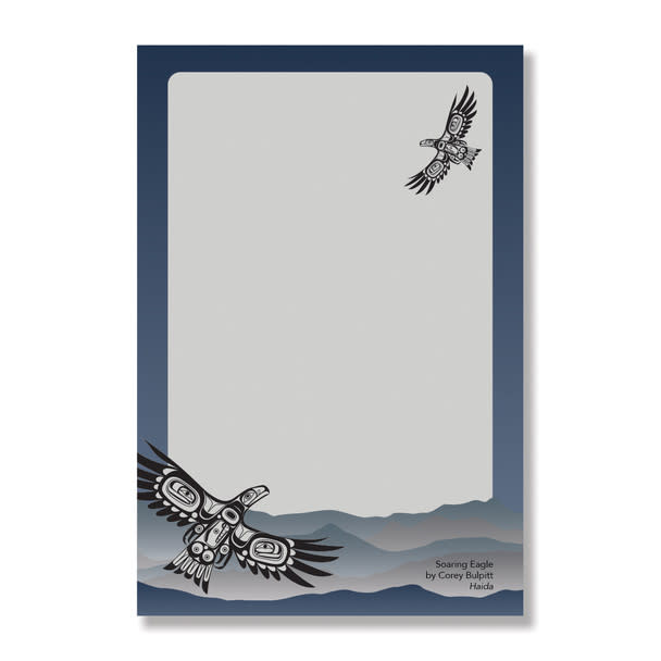Notepad - Soaring Eagle by Corey Bulpitt - Stó∶lō Gift Shop