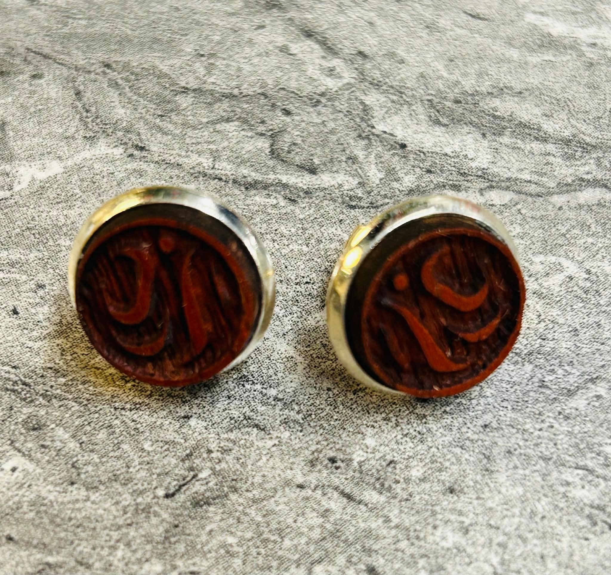 Salmon Head Stud Earrings by Raven Wolden - Stó∶lō Gift Shop