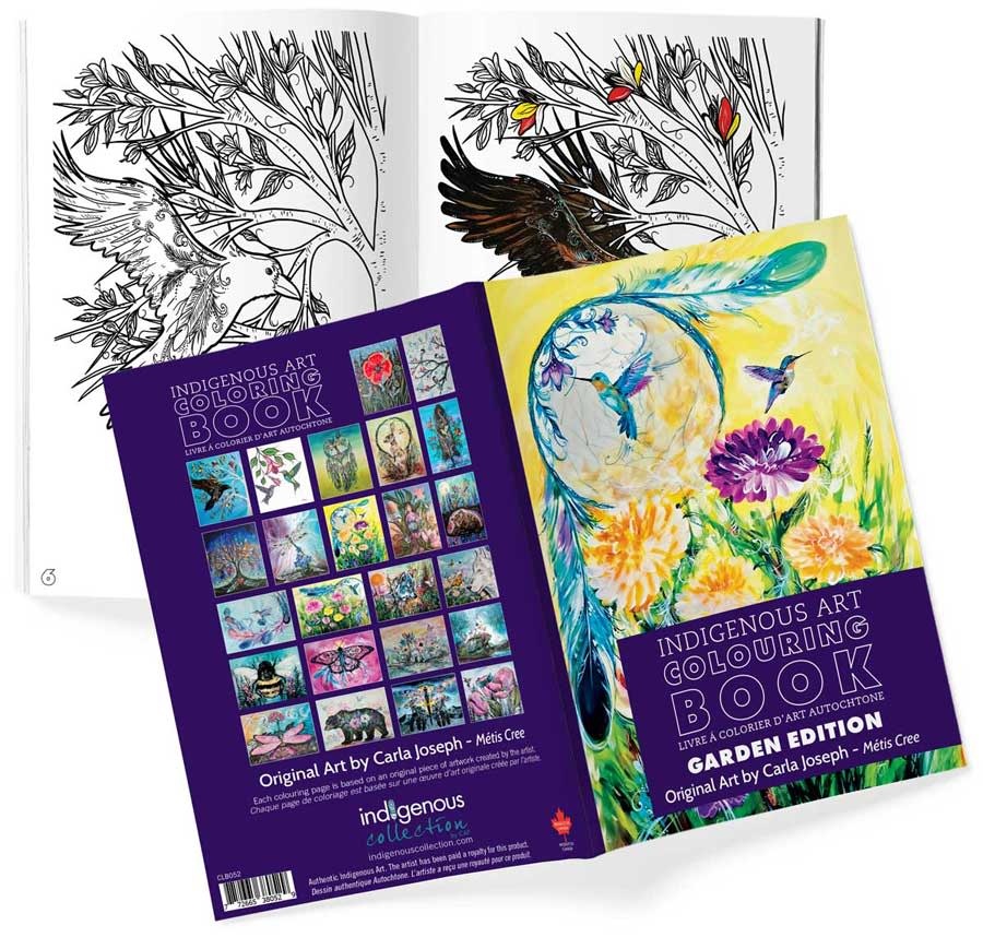 Indigenous Art Colouring Book by Carla Joseph - Stó∶lō Gift Shop