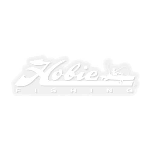 Decal, 12" Hobie Fishing White - The Kayak Centre