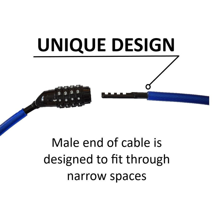 DocksLocks Straight Combination Lock Cable - The Kayak Centre