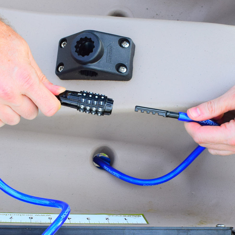 DocksLocks Straight Combination Lock Cable - The Kayak Centre