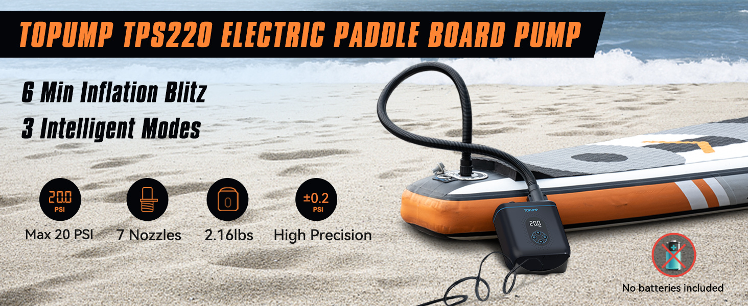 Electric Paddleboard Pump - 20 PSI - The Kayak Centre