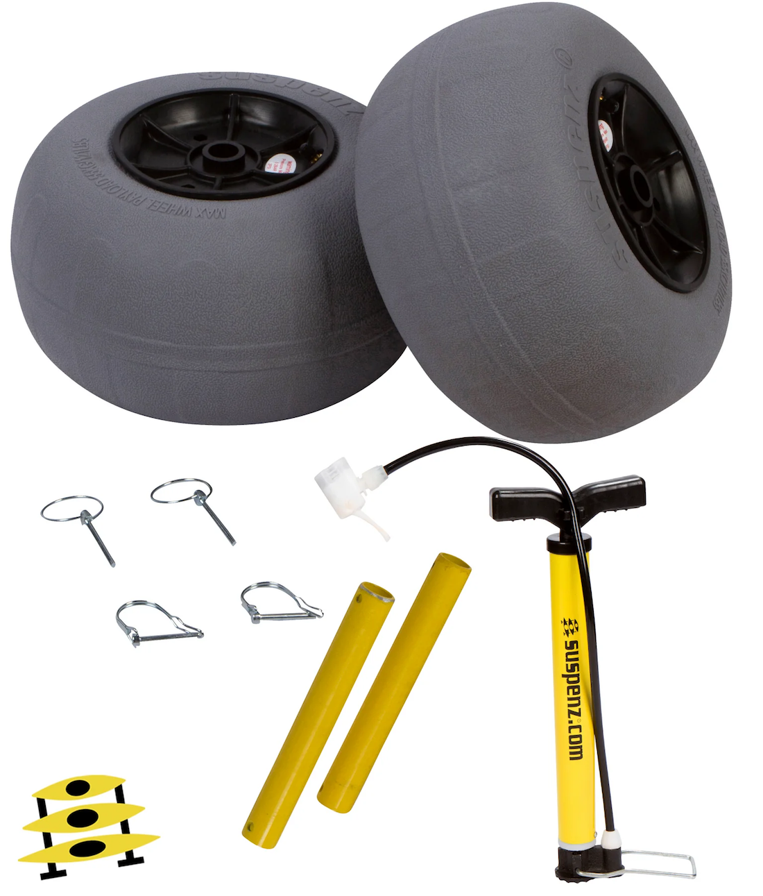 Beach Wheel Conversion Kit for Kayak Carts - 19mm - The Kayak Centre
