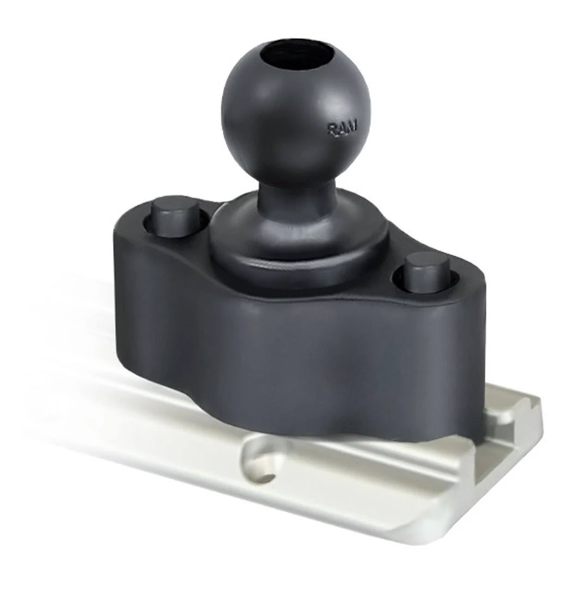 RAM 1" Ball and Quick Track Base - The Kayak Centre