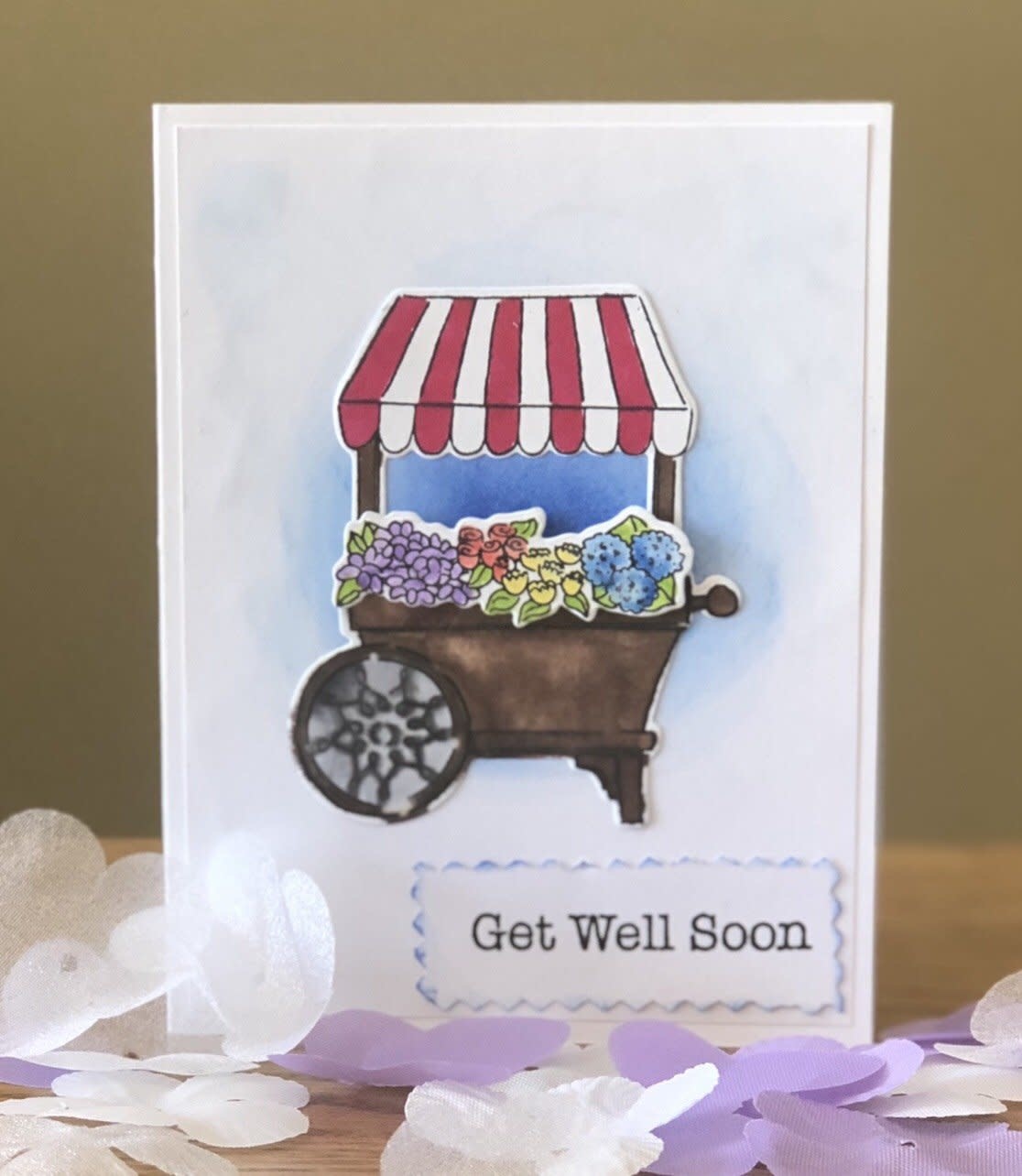 Gazelle Sentiments Get Well Soon Greeting Card - The Local Store