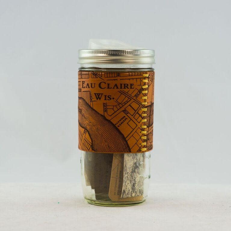 Tactile Craftworks Leather Travel Mug - Eau Claire Map (24 oz.) - The ...
