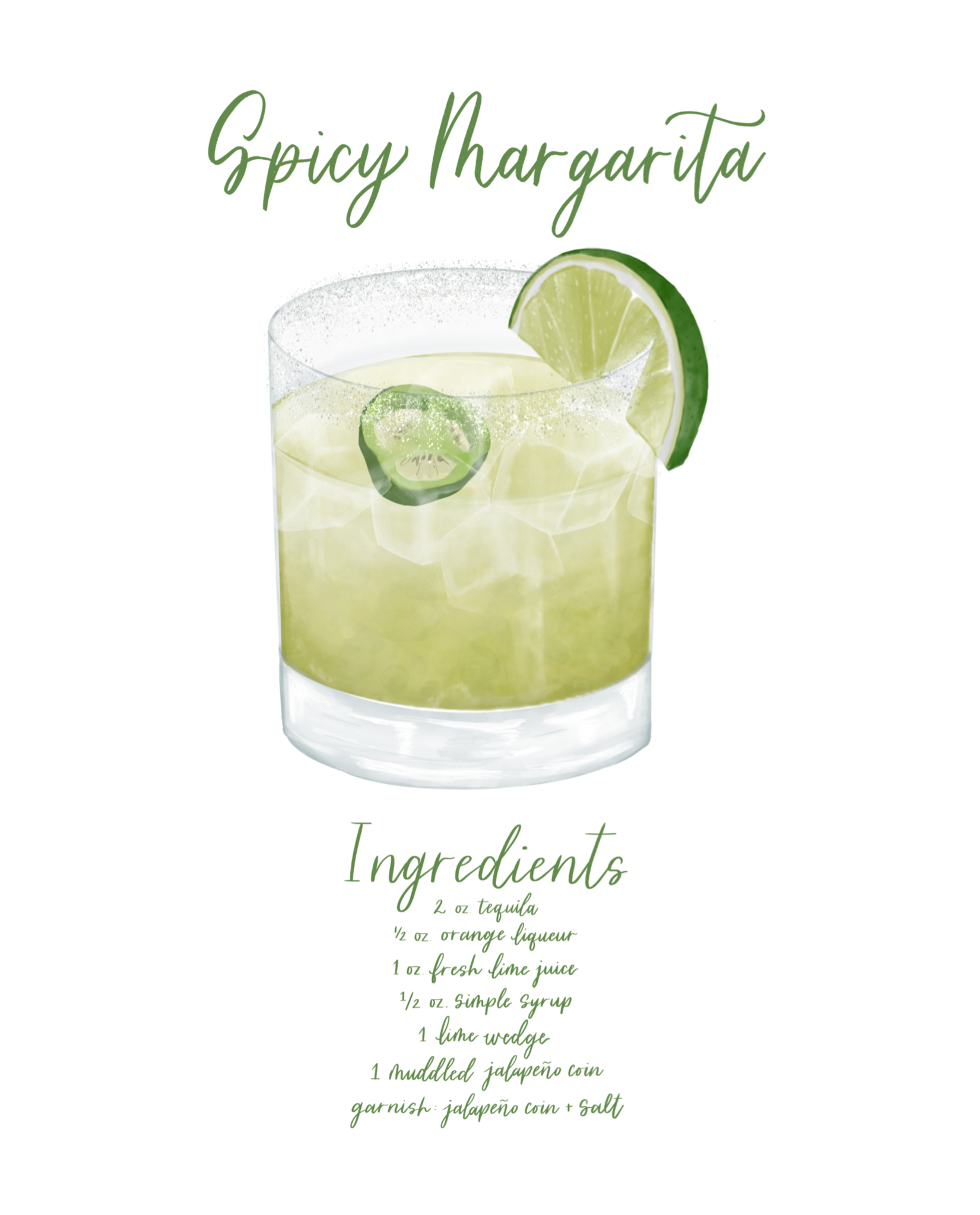 Spicy Margarita Print 8x10 The Local Store