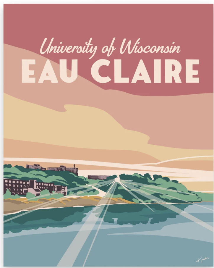 Eau Claire Series Stickers - UW Eau Claire - The Local Store
