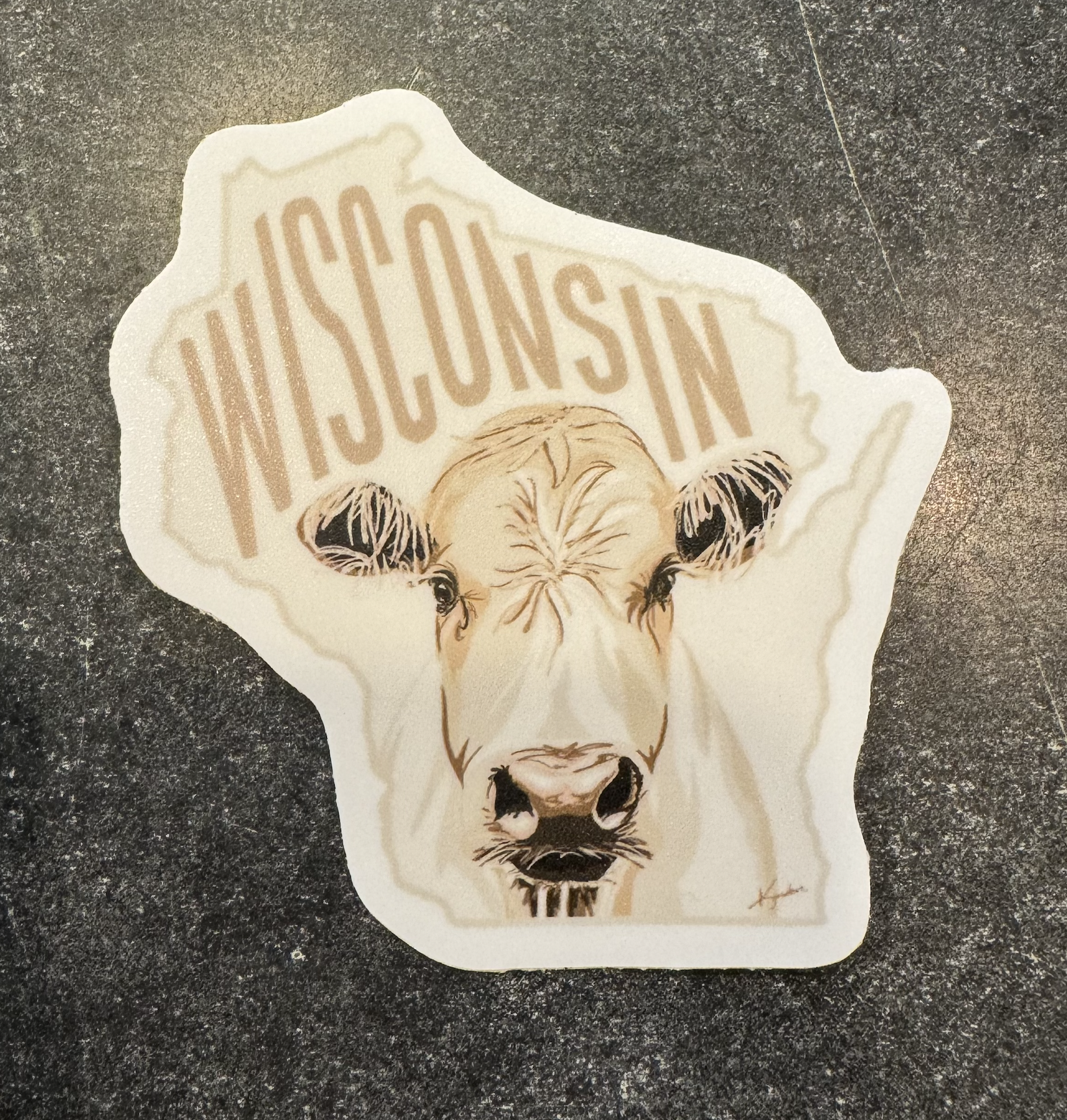Wisconsin Cow Sticker - The Local Store
