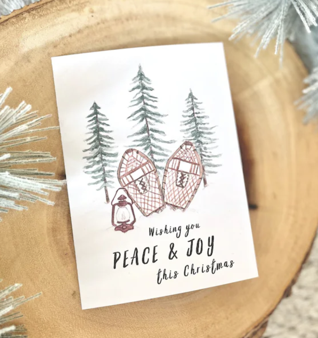 Snowshoe Christmas Card - The Local Store