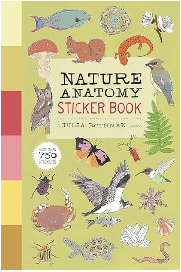 Nature Anatomy Sticker Book: A Julia Rothman Creation; More Than 750 ...