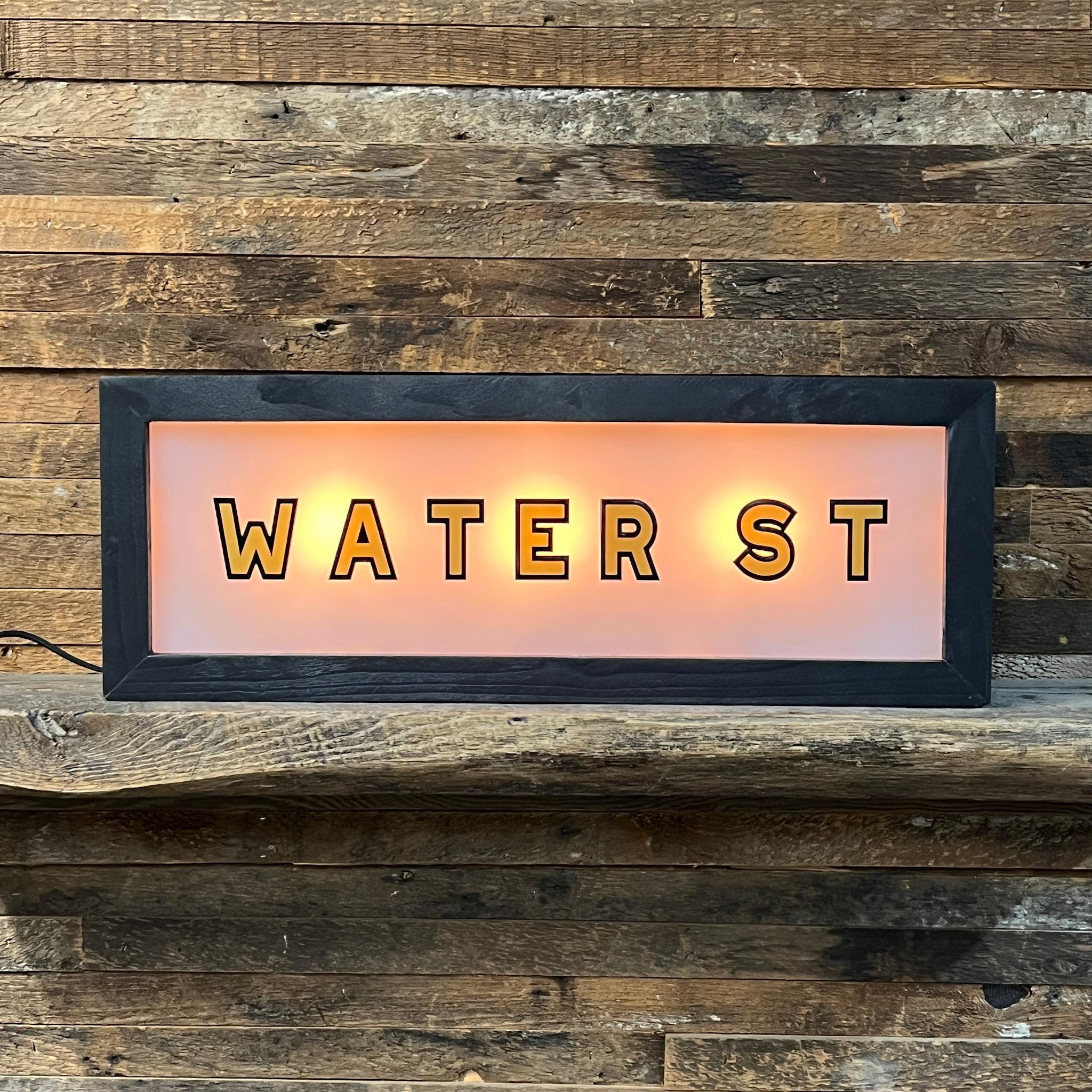 Second Chance Art & Accessories Lighted Sign - WATER ST - The Local Store