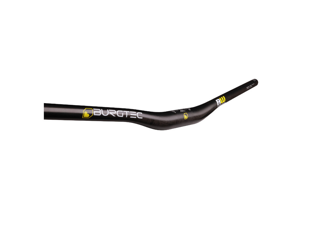 Burgtec Ride Wide UD Carbon Enduro Bar 35mm 800mm Rise:30mm Black - R&D ...