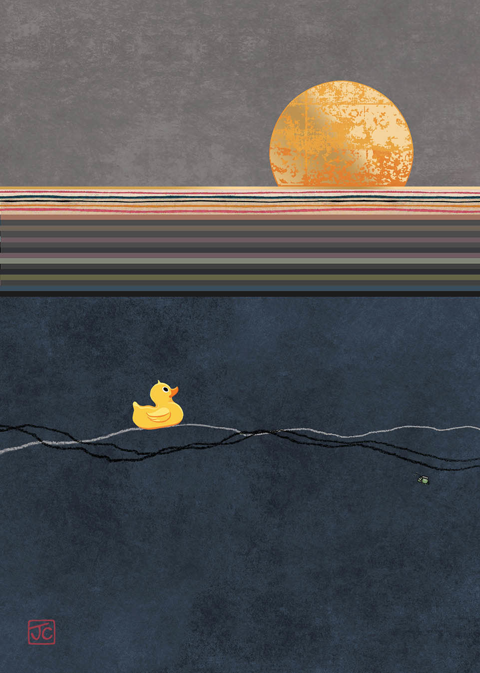 Incognito SCENIC - RUBBER DUCK - BLANK (5" X 7") MESSAGE INSIDE READS ...