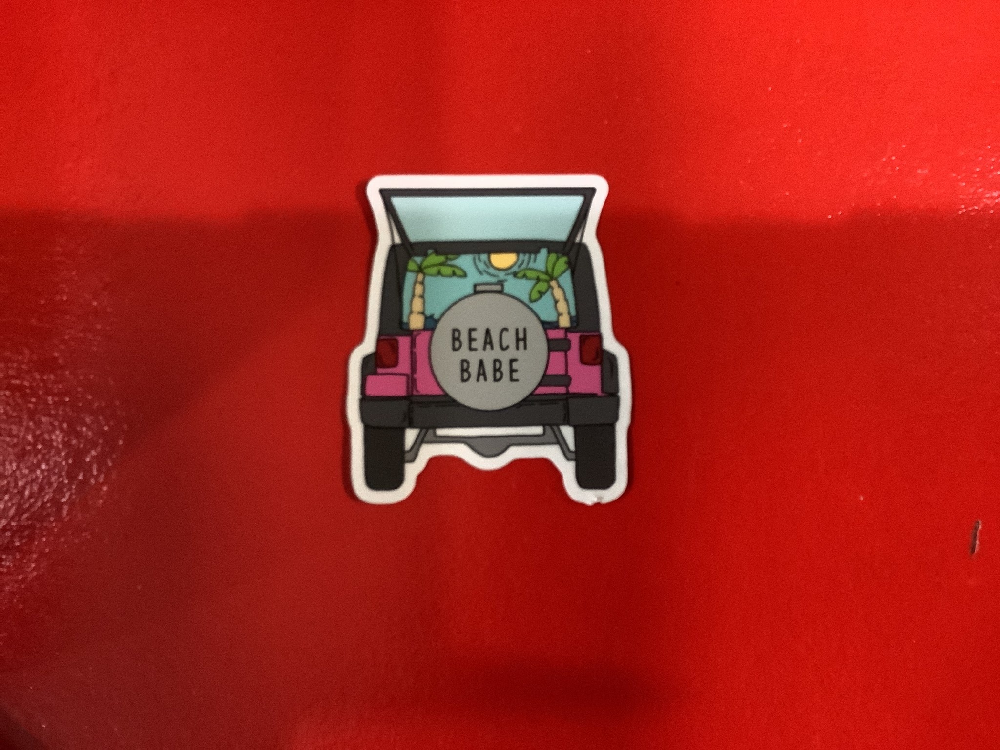 Stickers NW BEACH BABE JEEP STICKER - Monkey Mountain Toys & Games