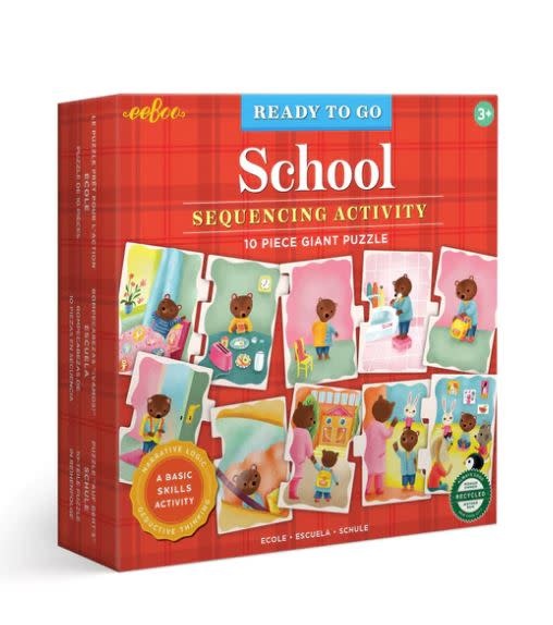 eeBoo READY TO GO PUZZLE - SCHOOL - Monkey Mountain Toys & Games