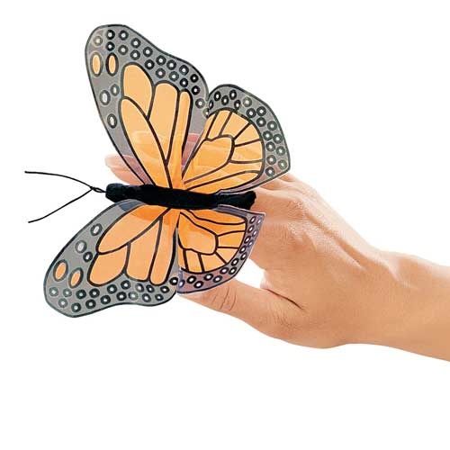 FOLKMANIS Mini Monarch Butterfly Puppet - Monkey Mountain Toys & Games