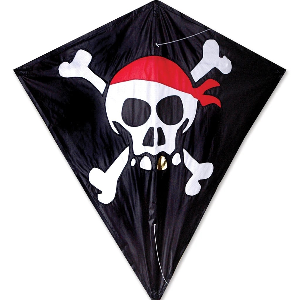 Premier Kites 30 IN. DIAMOND - SKULL & CROSS KITE - Monkey Mountain ...
