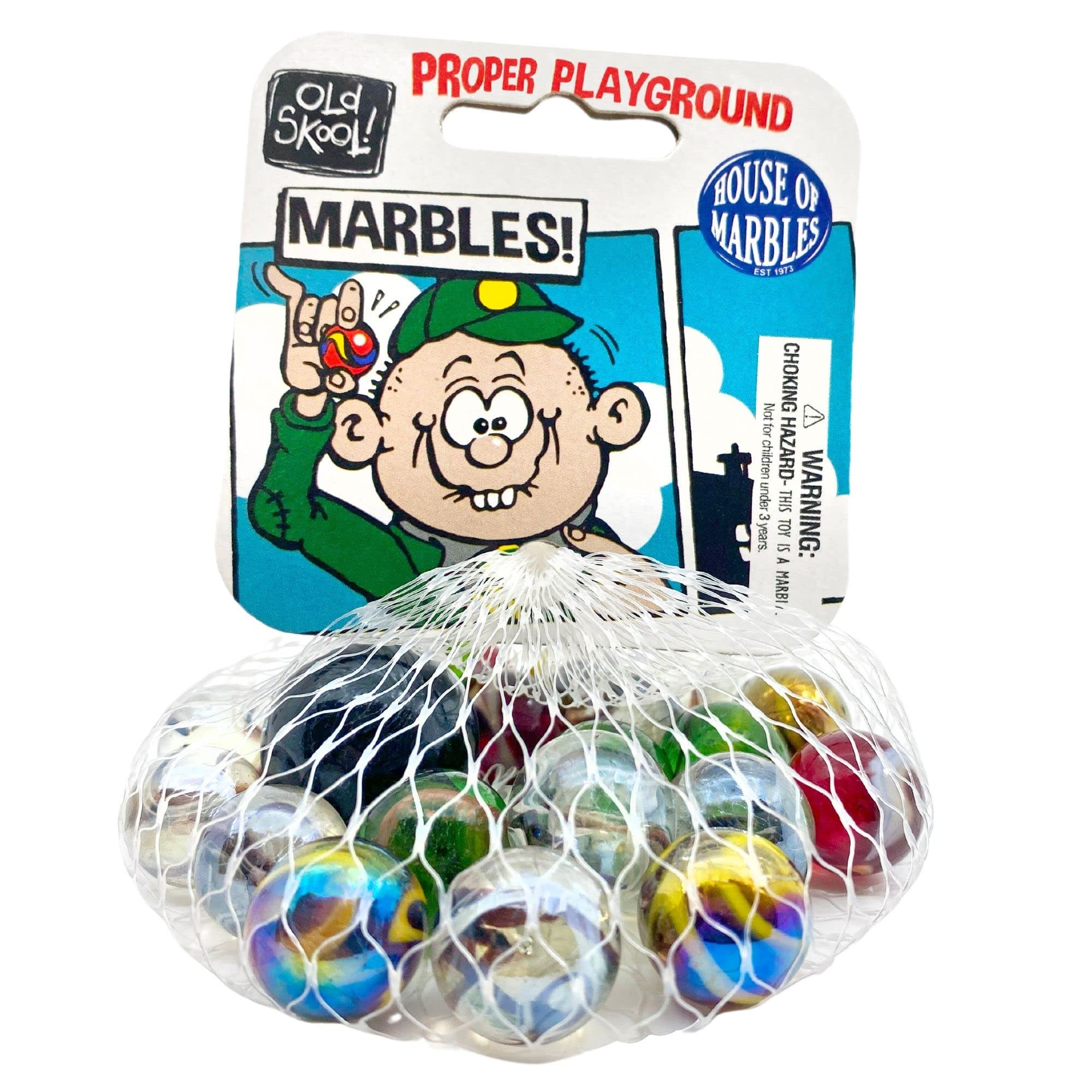 House of Marbles OLD SKOOL NET BAG OF MARBLES - Monkey Mountain Toys ...