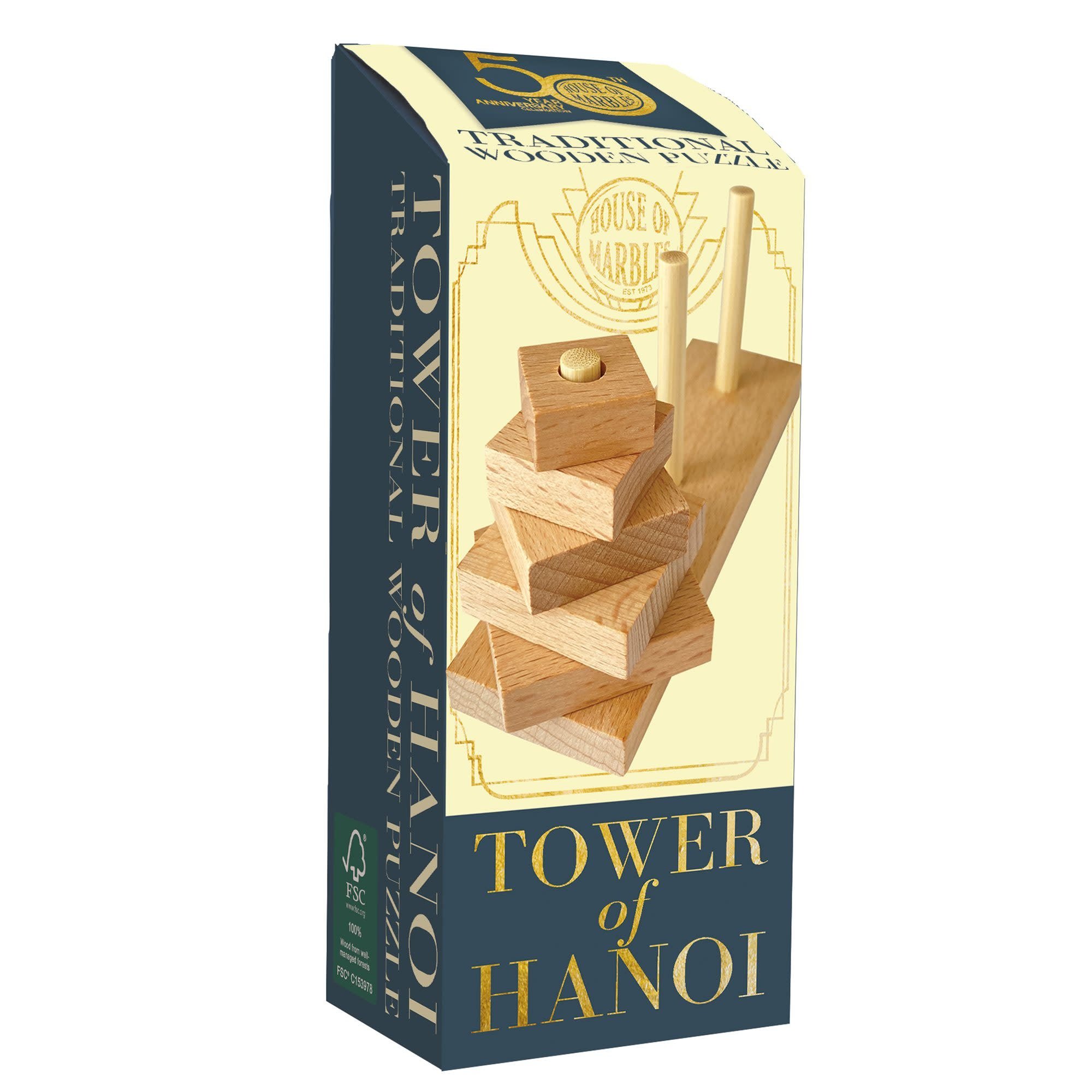 House of Marbles TOWER OF HANOI - Monkey Mountain Toys & Games