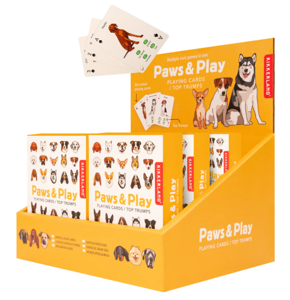 Kikkerland Paws & Play Playing Cards - Monkey Mountain Toys & Games