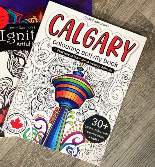 Crystal Salamon Calgary- Colouring Activity Book - Monkey Mountain Toys ...