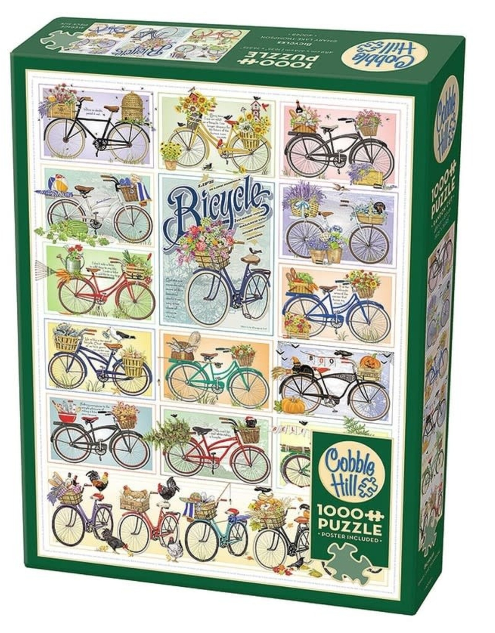 Cobble Hill Bicycles 1000pc CH80274 - Monkey Mountain Toys & Games