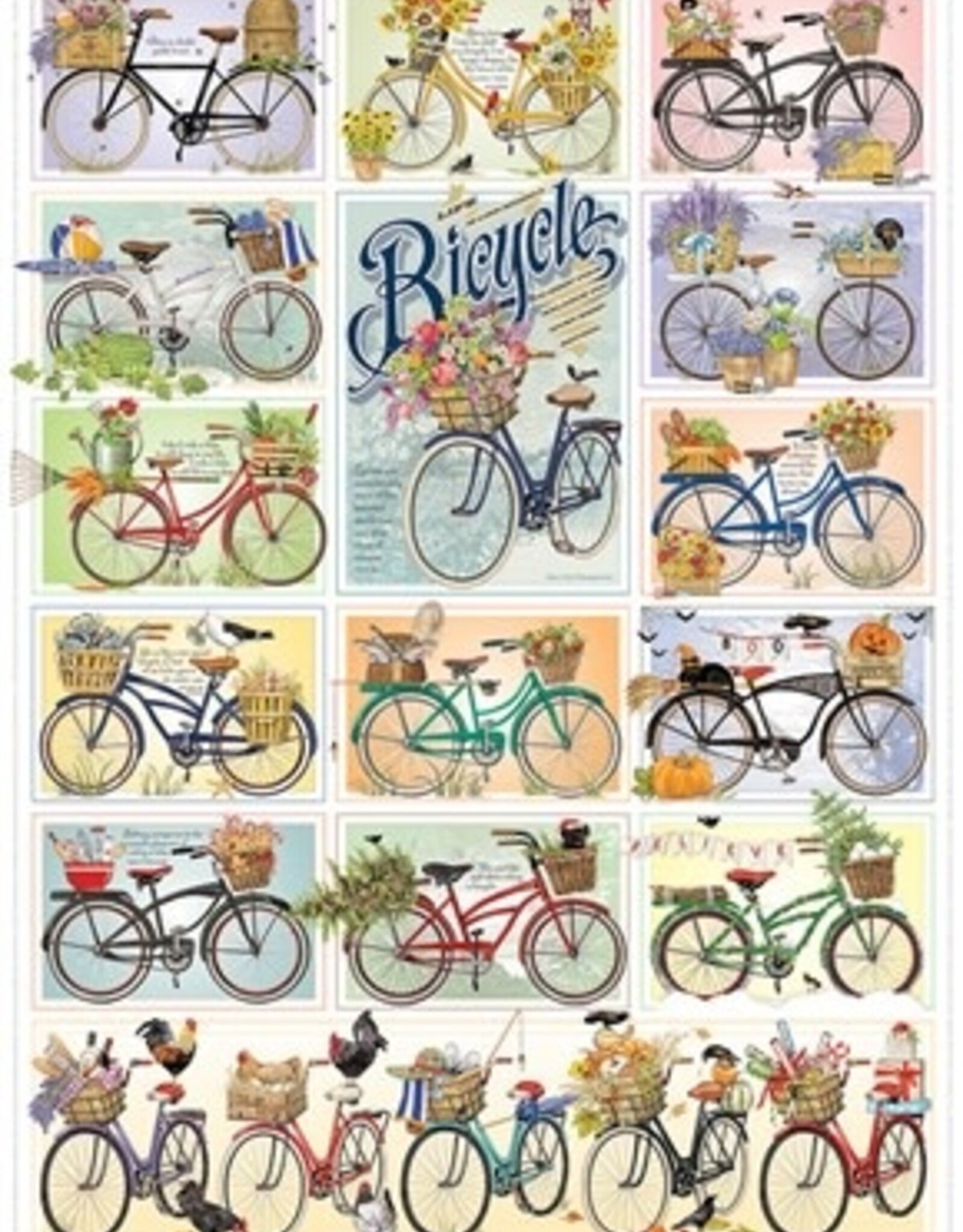 Cobble Hill Bicycles 1000pc CH80274 - Monkey Mountain Toys & Games