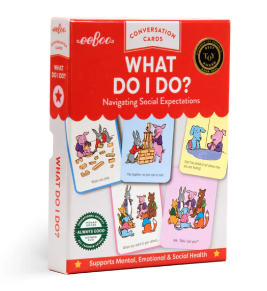 eeBoo WHAT DO I DO CONVERSATION CARDS - Monkey Mountain Toys & Games