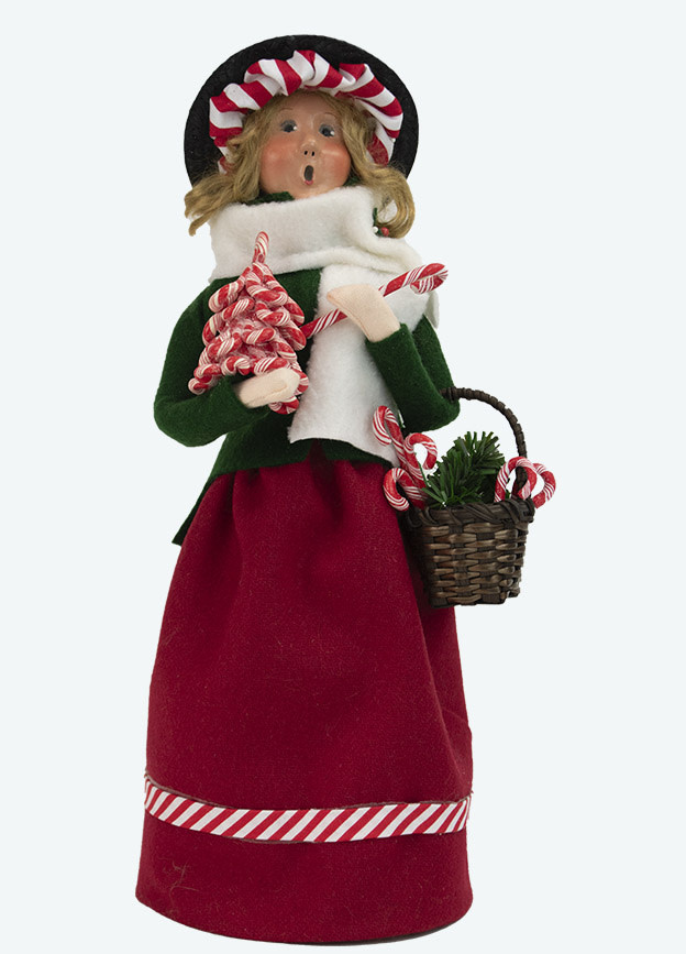 Byers’ Choice Ltd. Candy Cane Lady - Blackstone's of Beacon Hill