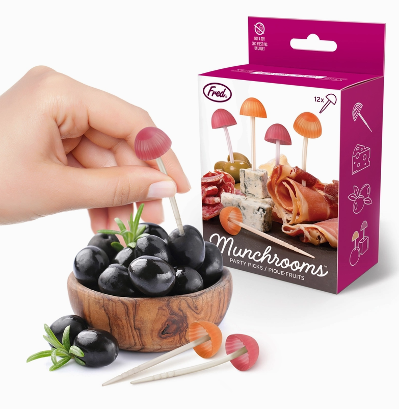 Munchrooms - Mushroom Reusable Party Picks - Set of 12 Picks ...
