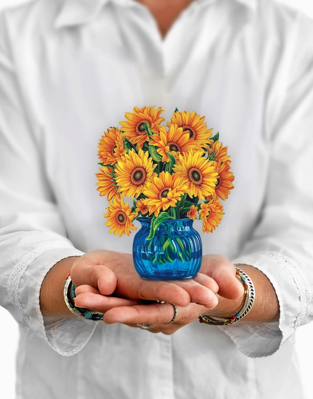 FreshCut Paper LLC Mini Pop-Up Greeting Card Sunflowers - Blackstone's ...
