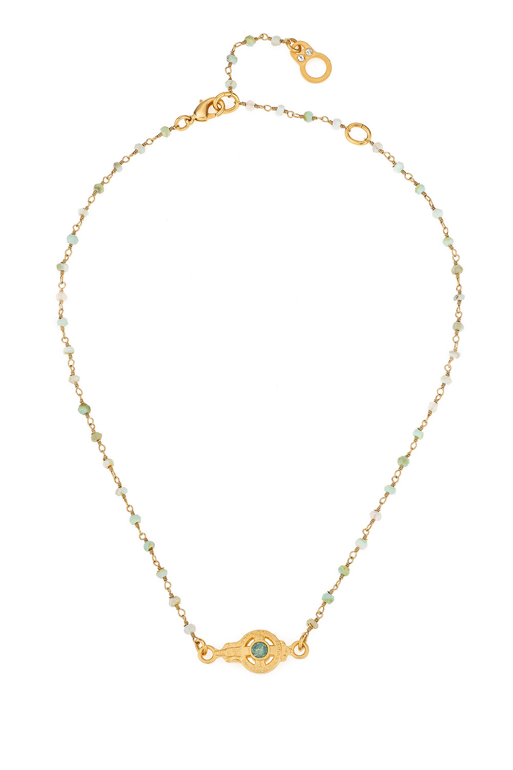 Micro Peruvian Opal Mini Dunkerque Connector - Tazmaraz