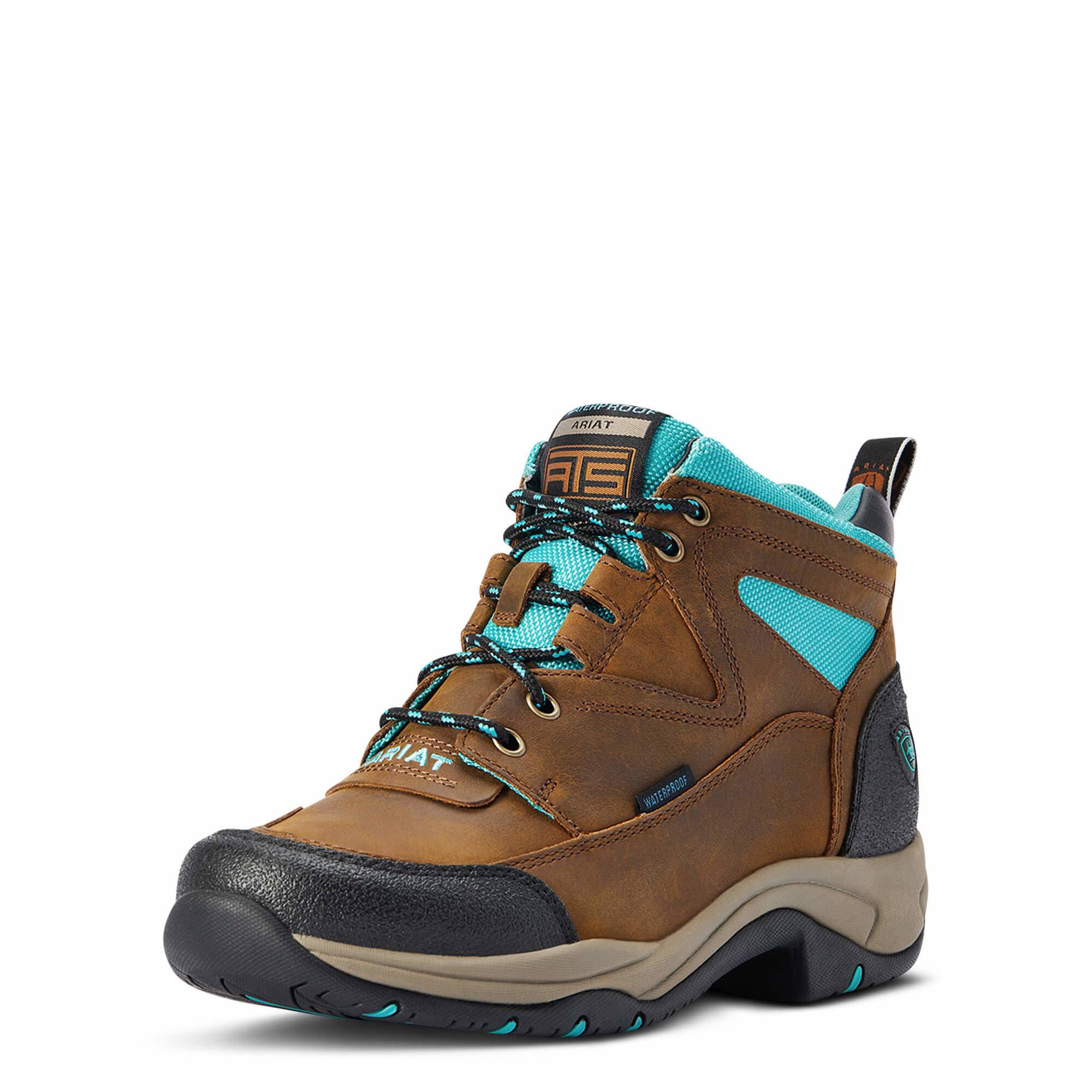 Ariat Terrain Ladies Weatherford Brown Turquoise H2O Water Proof ...