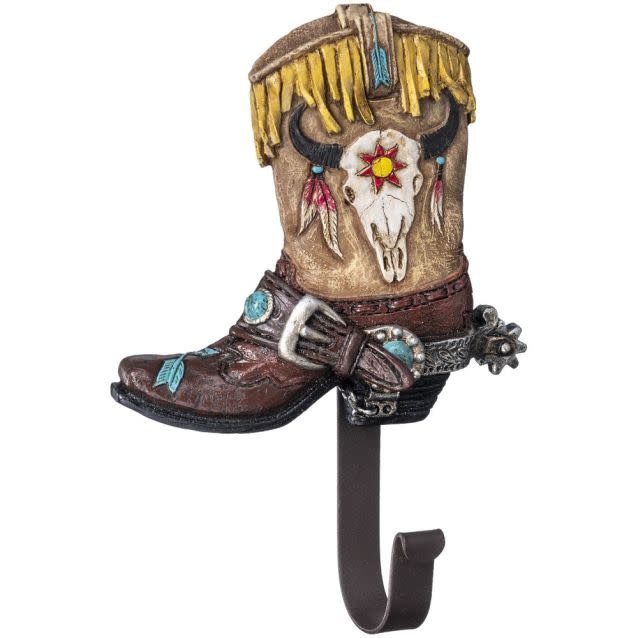 Resin Buffalo Skull Cowboy Boot Hook - Cowpokes Western Shop