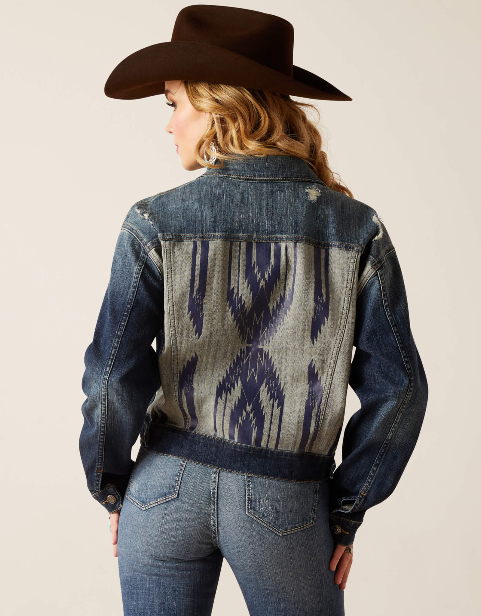 Womens Ariat Chimayo Burbank Denim Jean Jacket - Cowpokes Western Shop