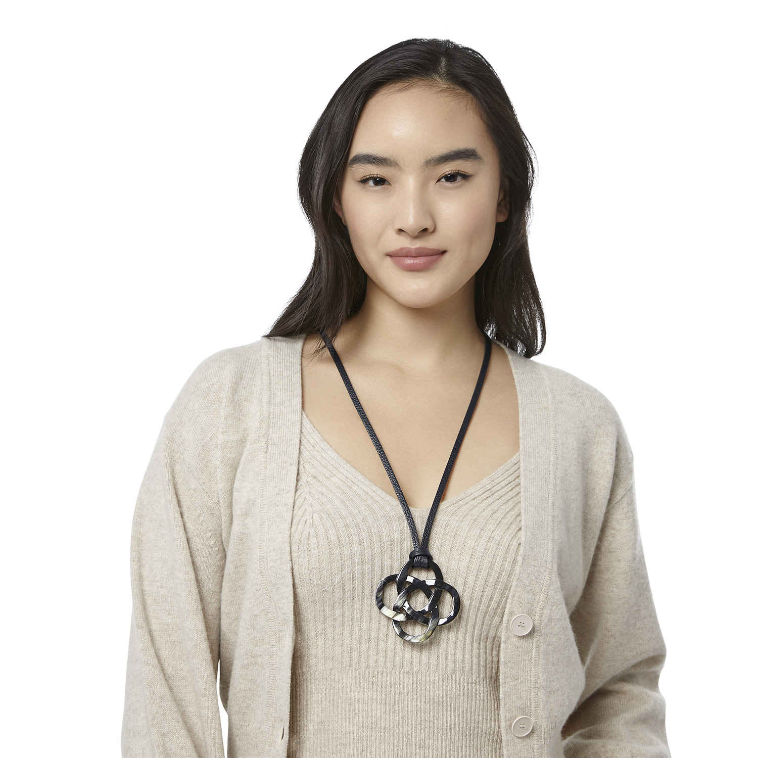 Interlock Horn Necklaces - Clara Ida Frances, Inc