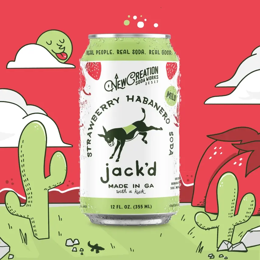 Jack'd Strawberry Habanero Soda - Goblin Games
