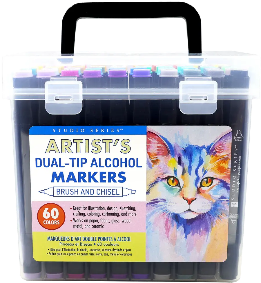 Studio Series Artist's Dual-Tip Alcohol Markers (Set of 60 colors ...