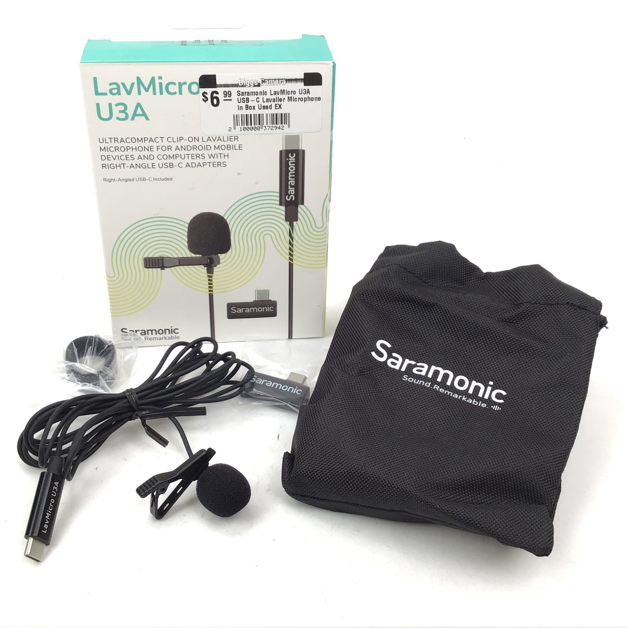 Saramonic LavMicro U3A USB-C Lavalier Microphone in Box Used EX - Biggs ...
