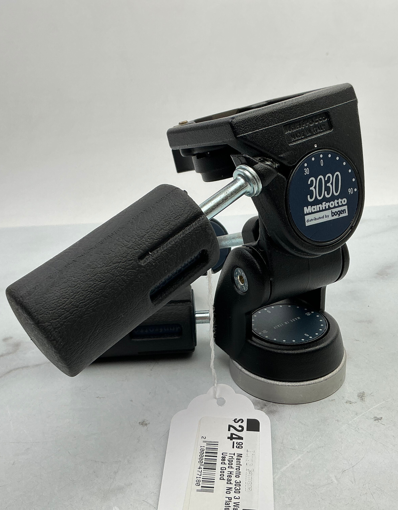 Manfrotto 3030 3 Way Tripod Head No Plate Used Good - Biggs Camera