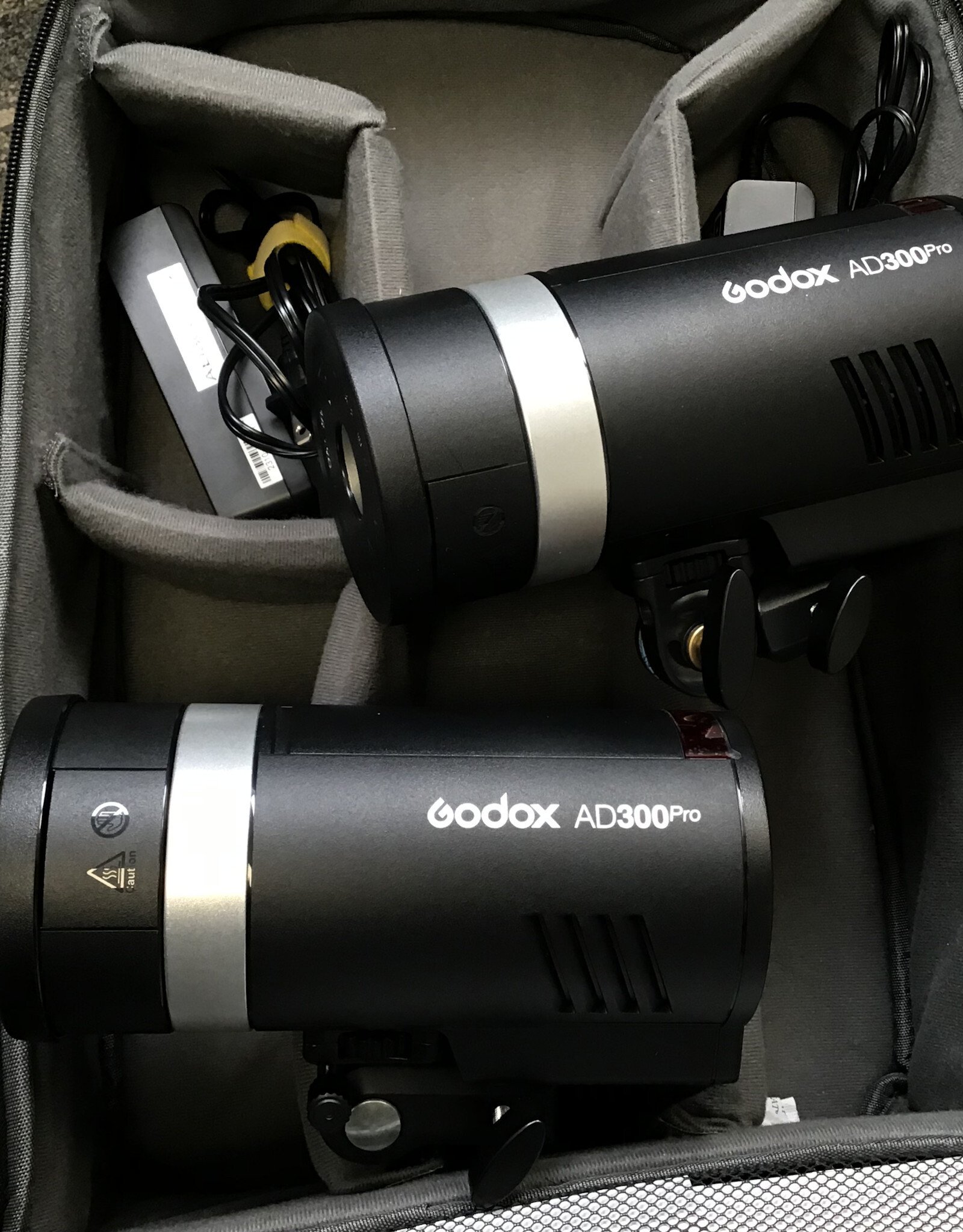 Godox AD300 Pro Flash 2 Light Kit in Backpack Used Good - Biggs Camera