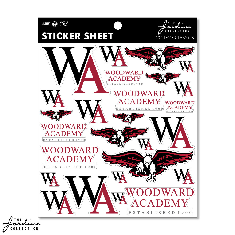 Sticker- WA Classic Sheet - Woodward Academy