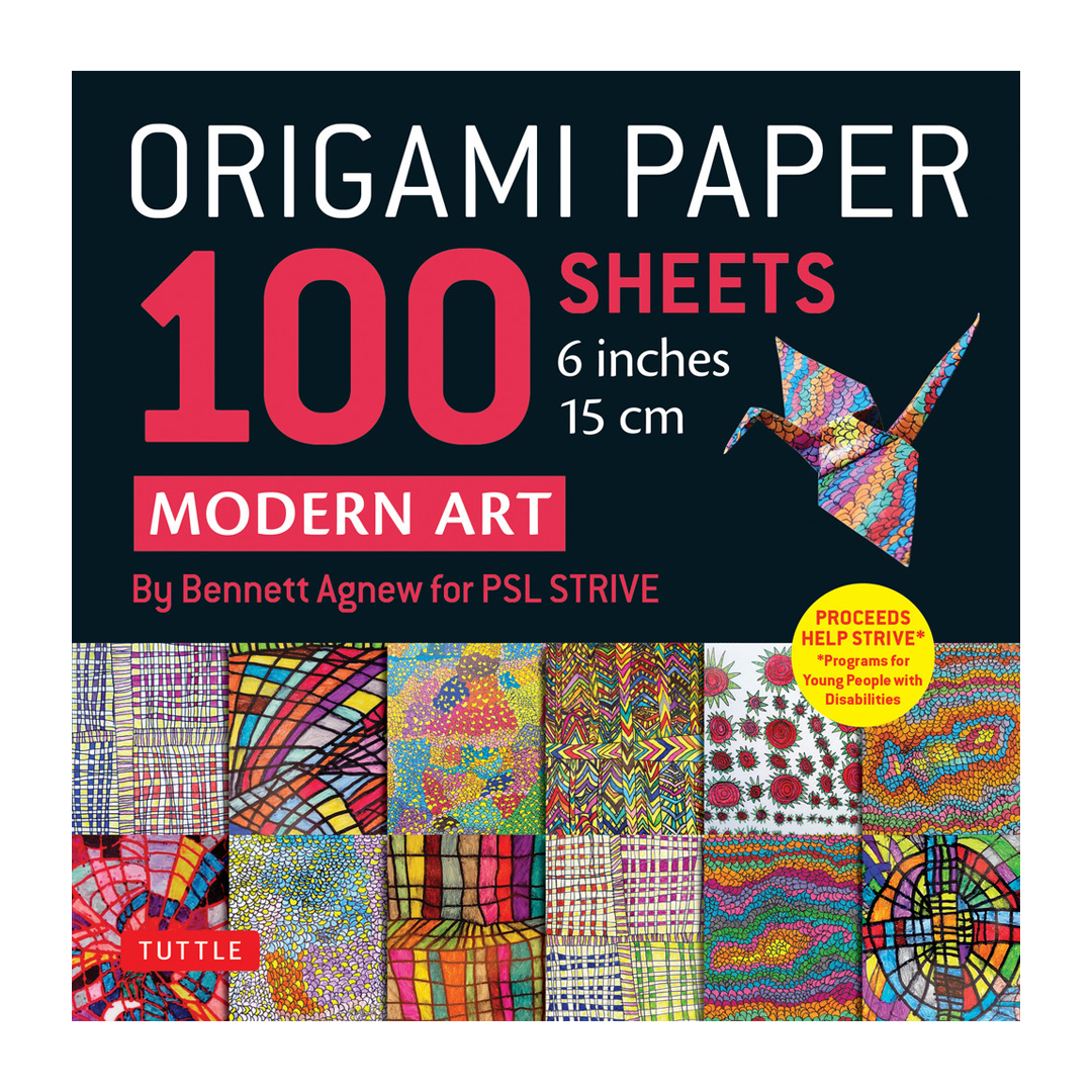 Origami Paper, 100 Sheets - Swipe Design