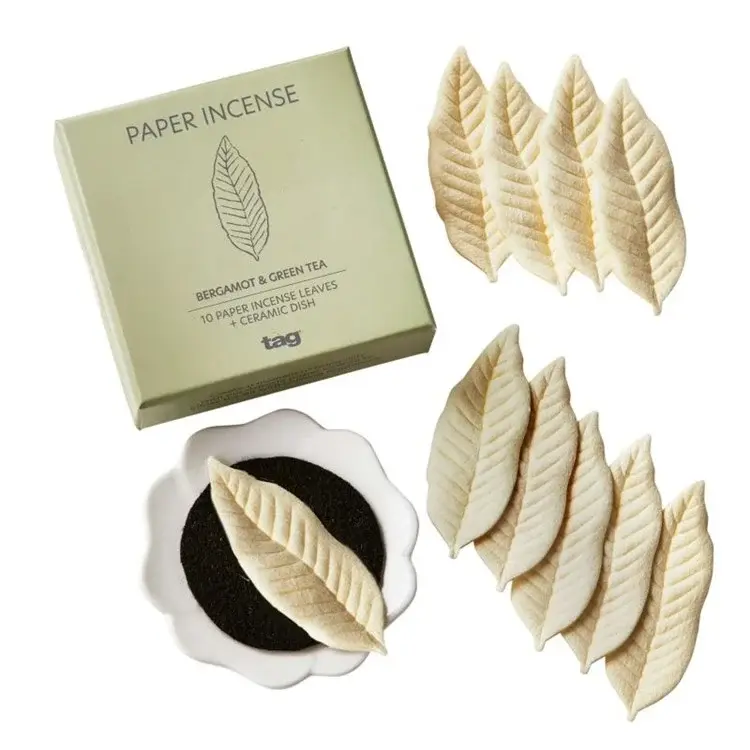 Tag Bergamot Green Tea Incense Set - Cottonwood Kitchen + Home