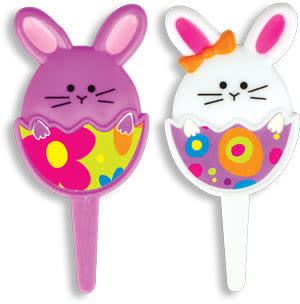 3D HATCHING BUNNIES 3" BOX 72 CT - Bakers' Niche