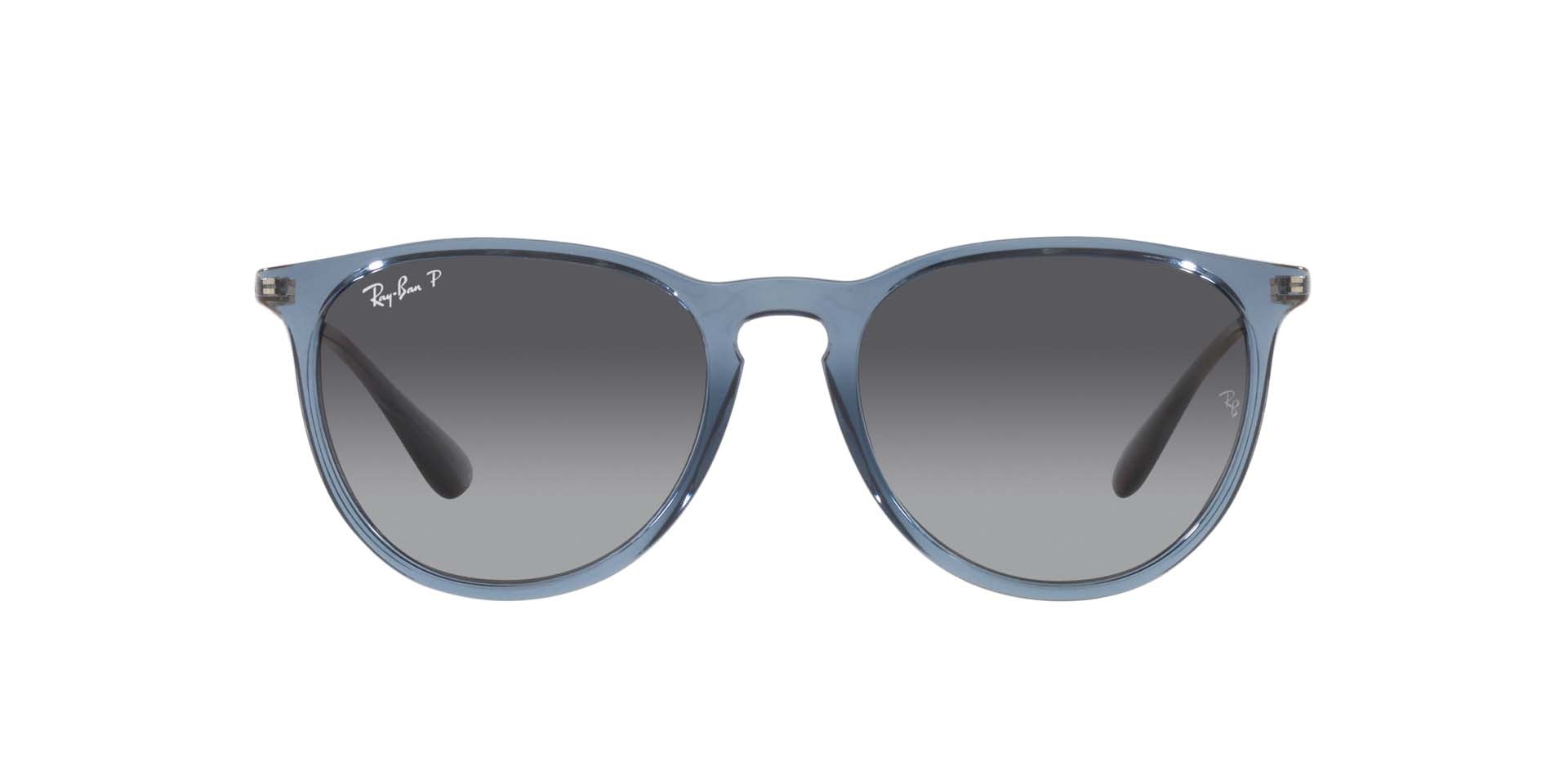 Ray-Ban Ray-Ban Erika Transparent Blue Frame Grey Gradient Polarized ...