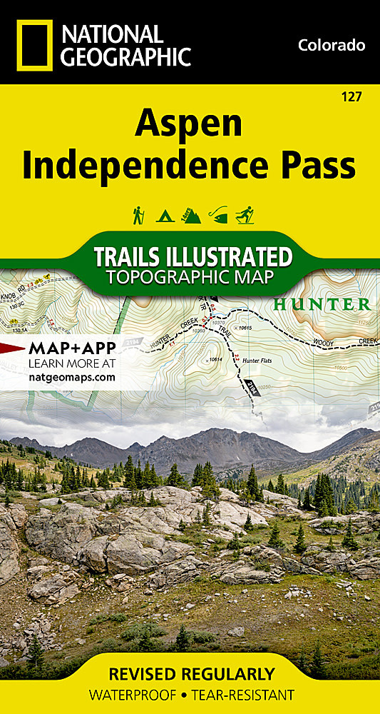 Trails Illustrated 127 Aspen, Independence Pass - Bentgate Mountaineering